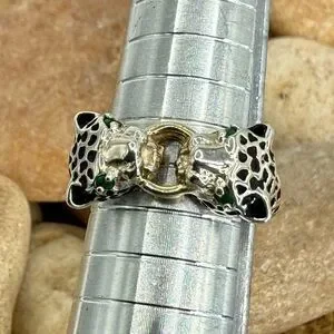 Joseph DeMarco | Jewelry | Jed Joseph Demarco Double Panther Ring 925 ...